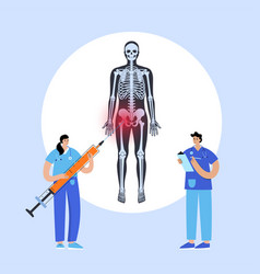 Anatomy human thigh muscles in vintage style Vector Image