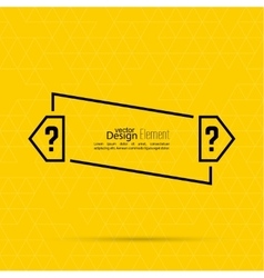 Question mark blank template Royalty Free Vector Image
