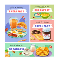 Light breakfast realistic composition Royalty Free Vector