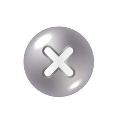 Metallic email button Royalty Free Vector Image
