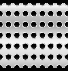 Metal with dimples holes punched perforated metal Vector Image