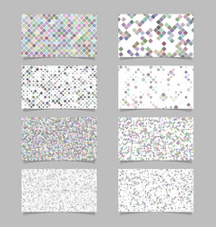 Geometric diagonal square mosaic pattern card Vector Image