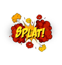 Splat comic word Royalty Free Vector Image - VectorStock