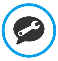 Service message icon Royalty Free Vector Image