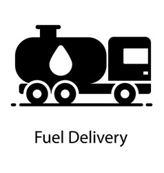 Fuel delivery Royalty Free Vector Image - VectorStock