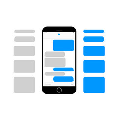 Message text box mobile phone screen Royalty Free Vector