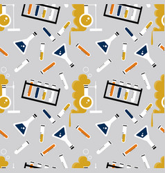 Science pattern physics or chemical experiment Vector Image