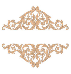 Classical baroque vintage element Royalty Free Vector Image