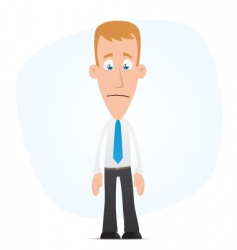 Cartoon manager icon Royalty Free Vector Image