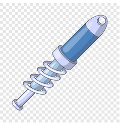 Spiral shock absorber icon cartoon style Vector Image