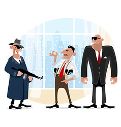 Cartoon gangster Royalty Free Vector Image - VectorStock