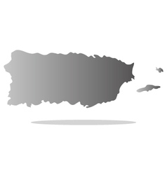 Map puerto rico Royalty Free Vector Image - VectorStock