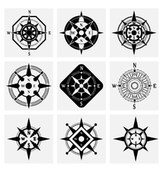 Compass Label Set Royalty Free Vector Image - VectorStock