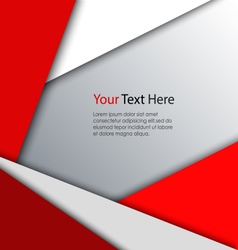 Abstract red white grey triangles background Vector Image