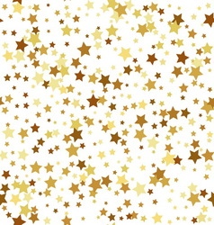 Gold star seamless pattern Royalty Free Vector Image
