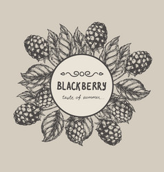 Engraving raspberry retro Royalty Free Vector Image