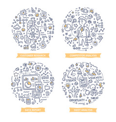 Systematic sampling method in statistics research Vector Image