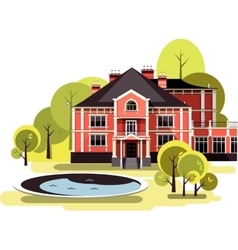 Ancient manor Royalty Free Vector Image - VectorStock