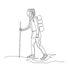 Doodle happy girl doing yoga Royalty Free Vector Image