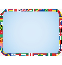 World flags frame Royalty Free Vector Image - VectorStock