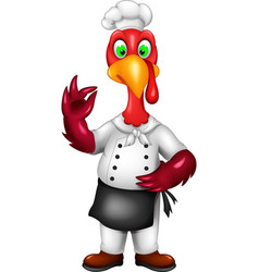 Cartoon cook fish Royalty Free Vector Image - VectorStock