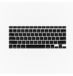 Computer keyboard isolated Royalty Free Vector Image