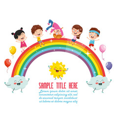 Colorful nature scene Royalty Free Vector Image