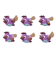 Flying Bird Animation Royalty Free Vector Image