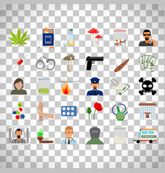 Drugs concept stamped word art Royalty Free Vector Image