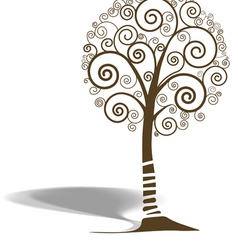 Swirl tree Royalty Free Vector Image - VectorStock