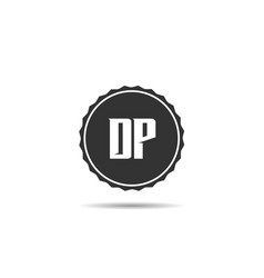 Initial letter dp logo template design Royalty Free Vector