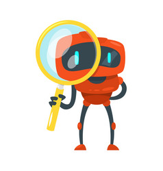 Human businessman vs robot Royalty Free Vector Image