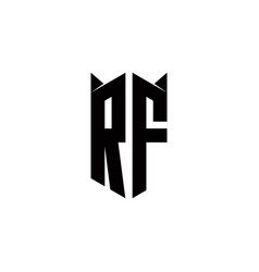 Rf logo monogram design template Royalty Free Vector Image
