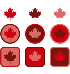 Trees flat icons coniferous deciduous Royalty Free Vector