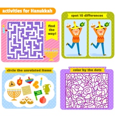 Hanukkah cartoons Royalty Free Vector Image - VectorStock