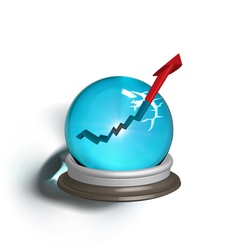 Magic ice ball isolated Royalty Free Vector Image