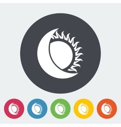 Solar system black simple icon Royalty Free Vector Image