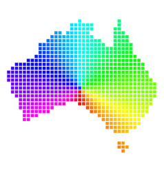Dot australia map Royalty Free Vector Image - VectorStock