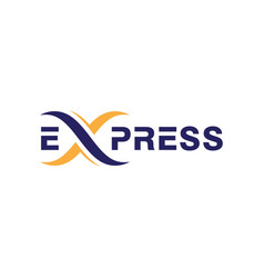 Express delivery logo timer and delivery Vector Image