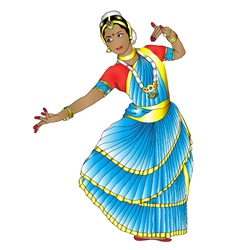 Indian dancer Royalty Free Vector Image - VectorStock