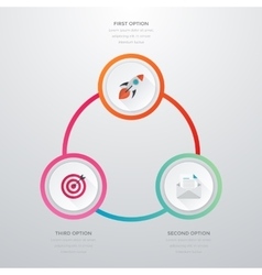 Infographics three options Royalty Free Vector Image