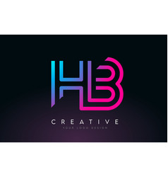 Bh b h letter logo with zebra lines texture Vector Image