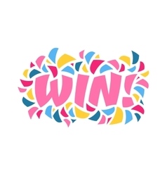 Win text set Royalty Free Vector Image - VectorStock