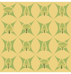 Seamless tree rings pattern Royalty Free Vector Image