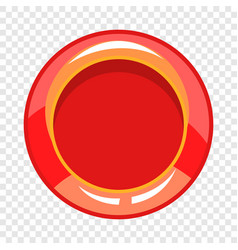 Round button icon cartoon style Royalty Free Vector Image
