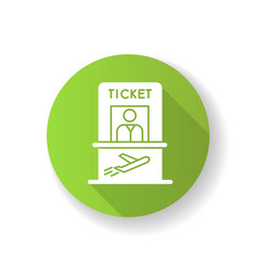 Airplane ticket hand drawn outline doodle icon Vector Image