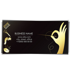 Golden sewing mannequin and other tailors tools Vector Image