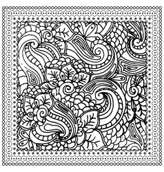 Black and white oodles kaleidoscope Royalty Free Vector