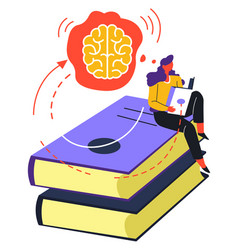 Self education and development skills student Vector Image