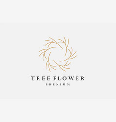 Holistic therapy tree with roots on organic paper Vector Image